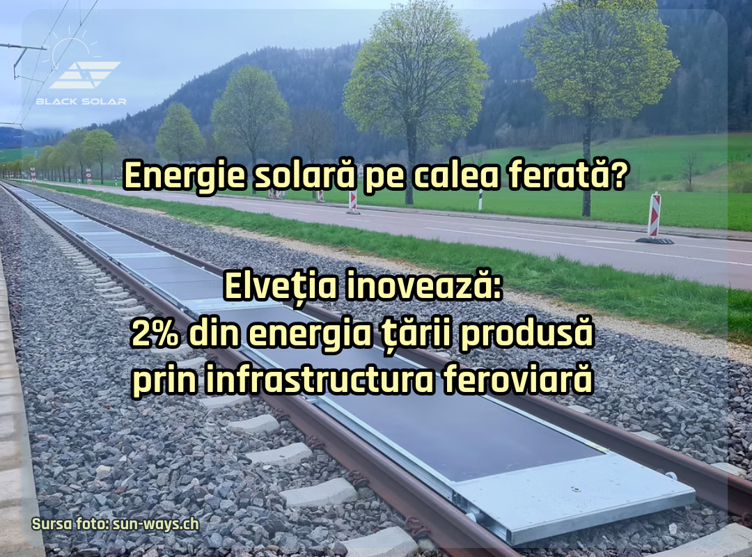 Panouri fotovoltaice pe calea ferată: proiect inovator din Elveția